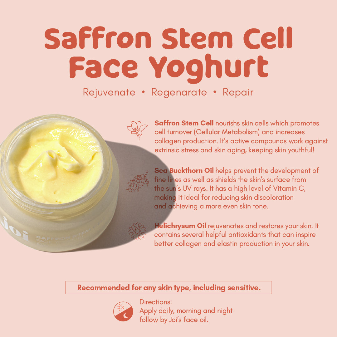Saffron Stem Cell Face Yoghurt – Joi